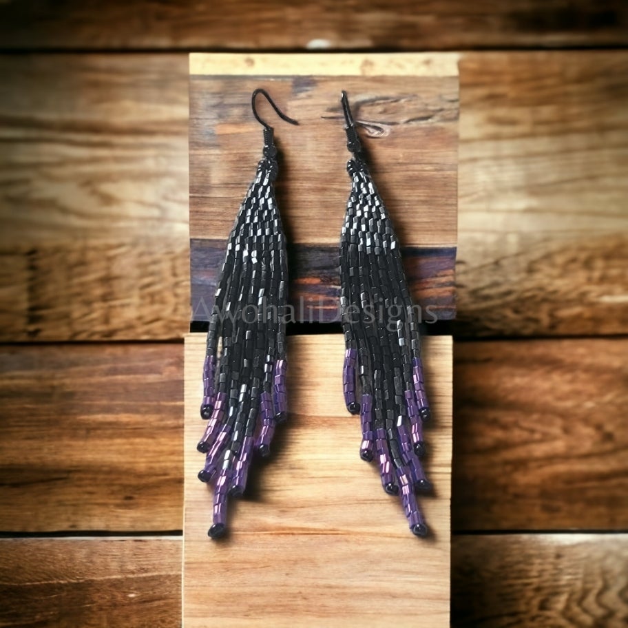Black Hex Fringes | Awohali Designs